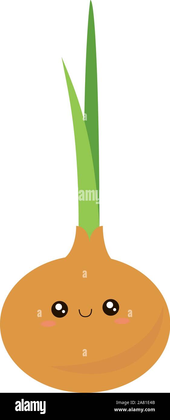 Sliced onion isolated on Stock Vector Images - Alamy