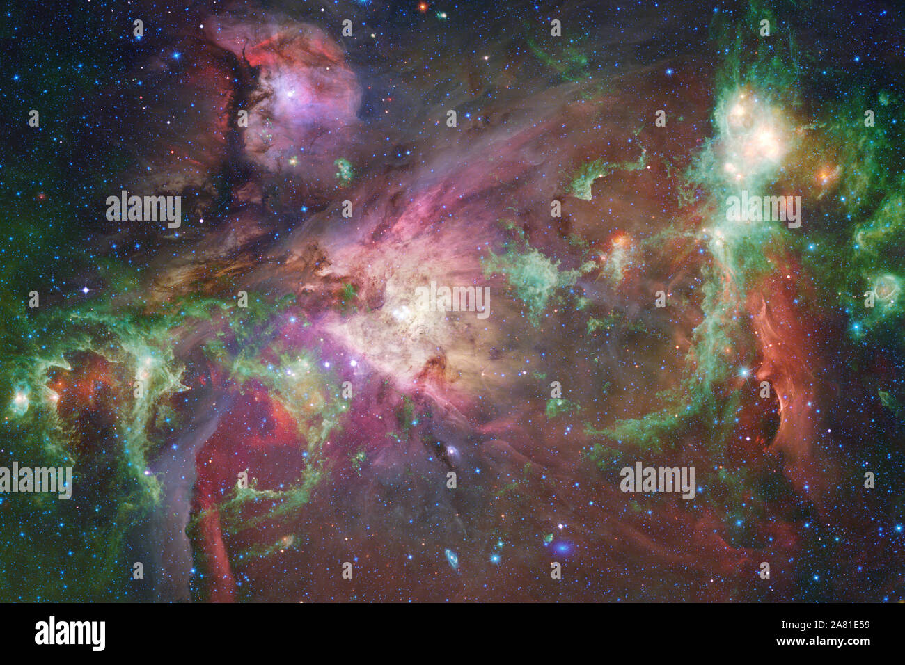 Universe filled with stars, nebula and galaxy. Elements of this image ...