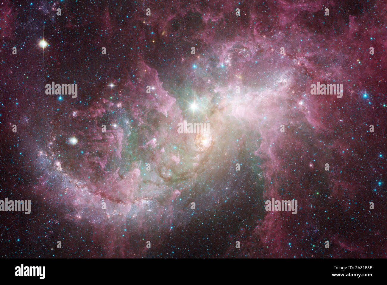 Nebula in outer space. Gas and dust clouds. Elements of this image ...