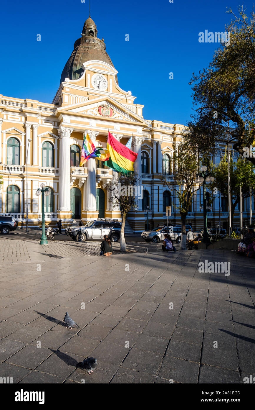National Assembly or Asamblea Legislativa Plurinacional building on the ...