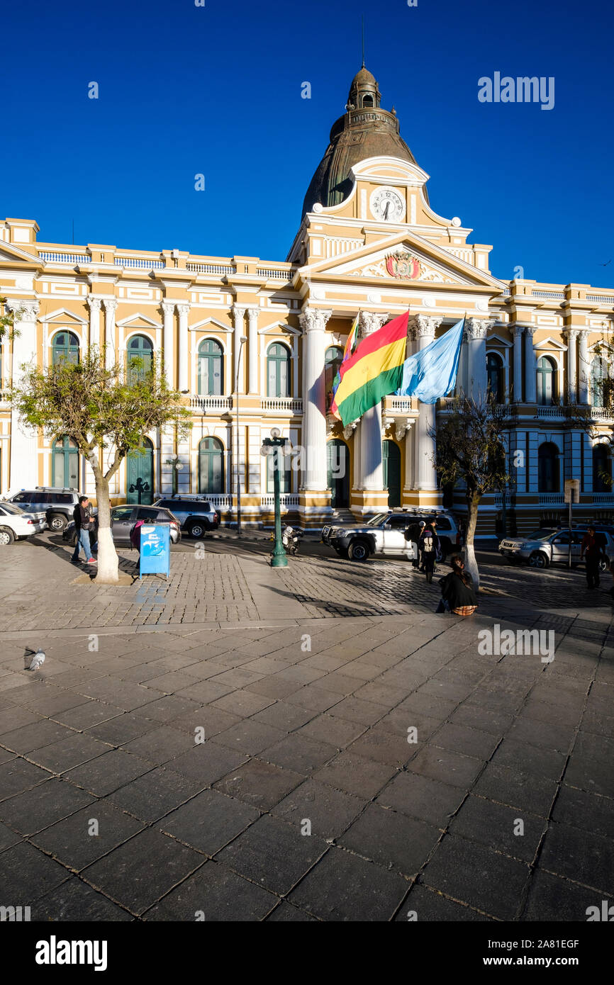 National Assembly or Asamblea Legislativa Plurinacional building on the ...