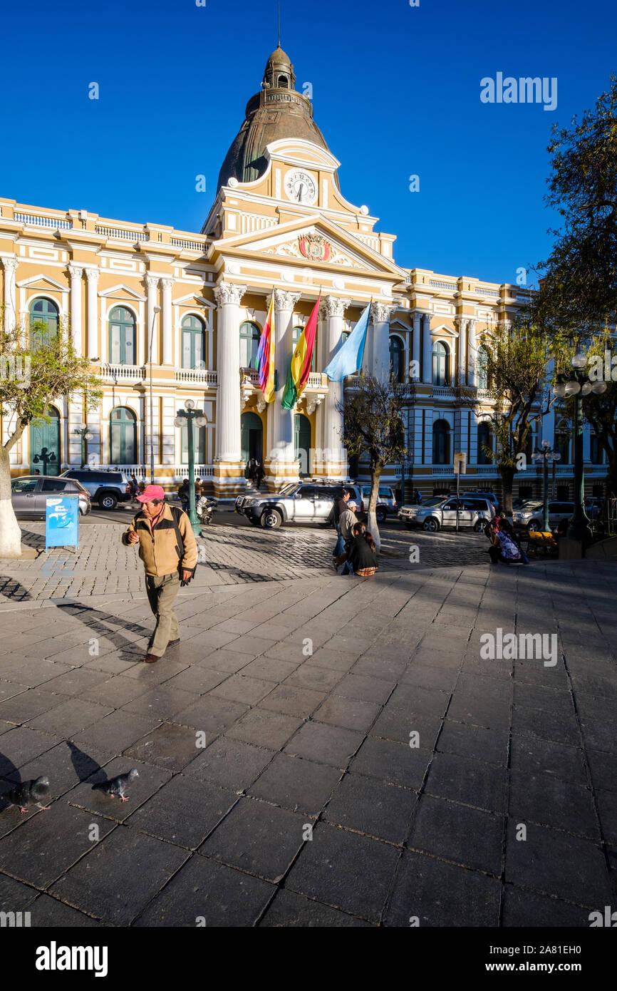 National Assembly or Asamblea Legislativa Plurinacional building on the ...
