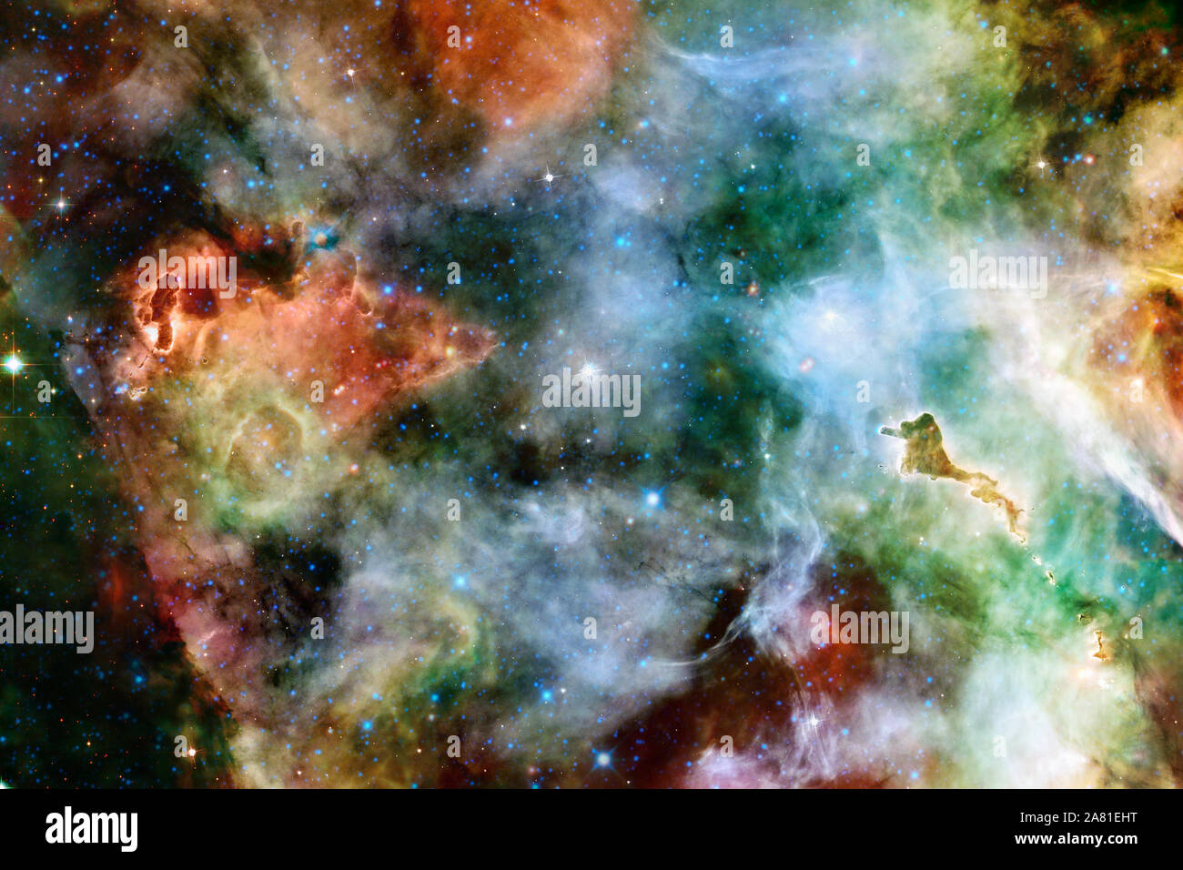 Beauty of endless cosmos. Science fiction wallpaper. Elements of this ...