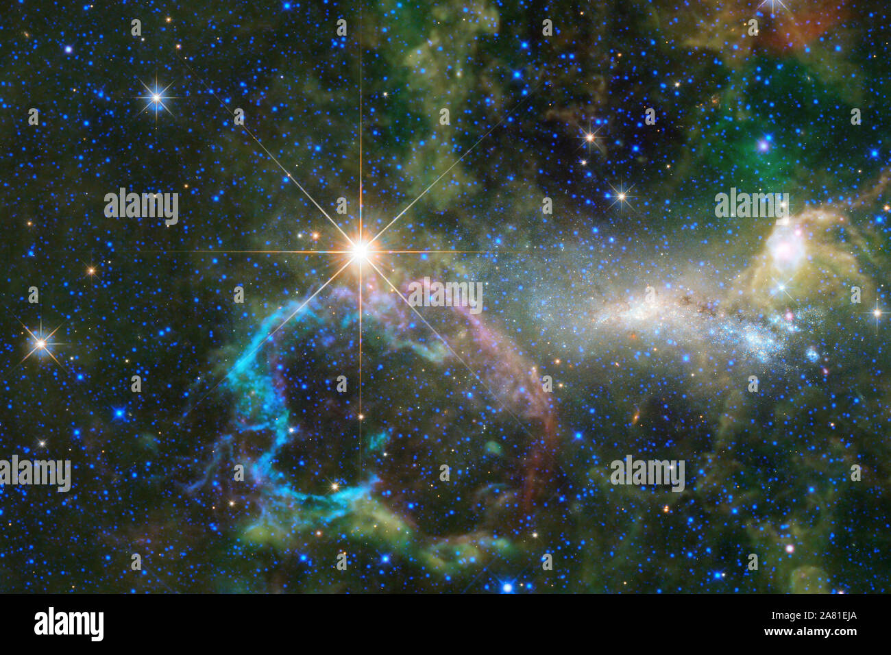 Cosmos. Abstract space wallpaper. Elements of this image furnished by ...