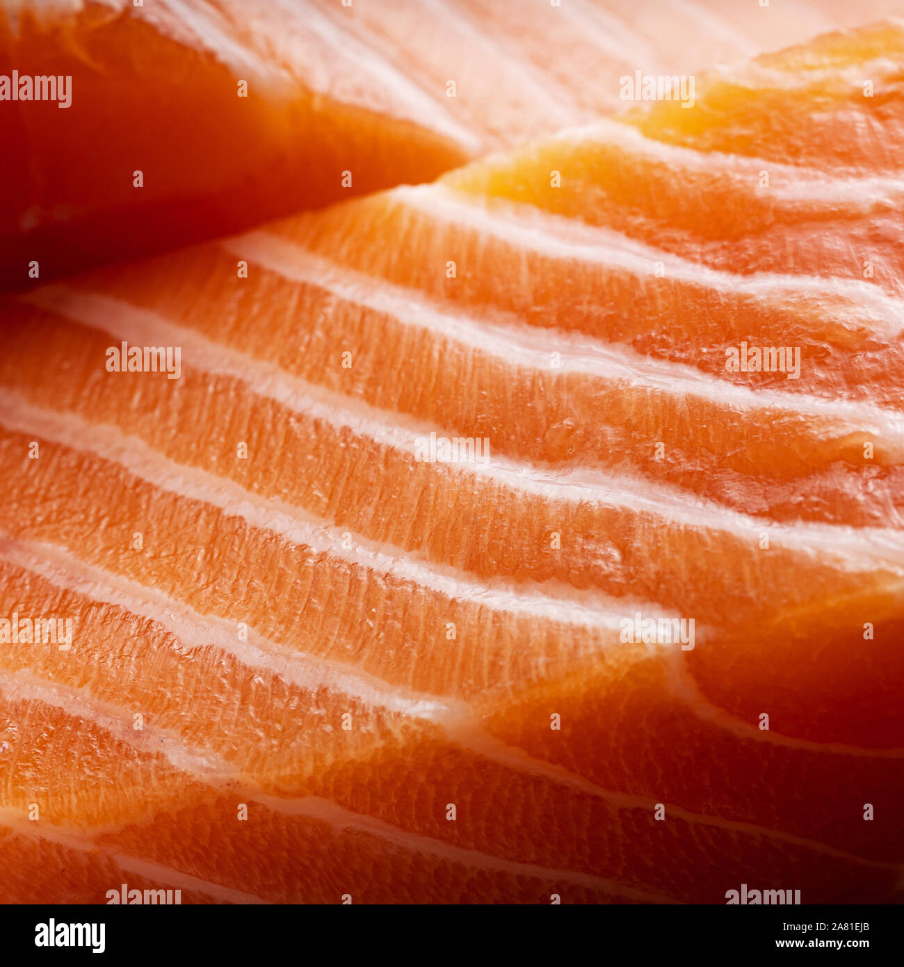 fresh salmon, cut into pieces and ready for cooking. fish cutting Stock ...