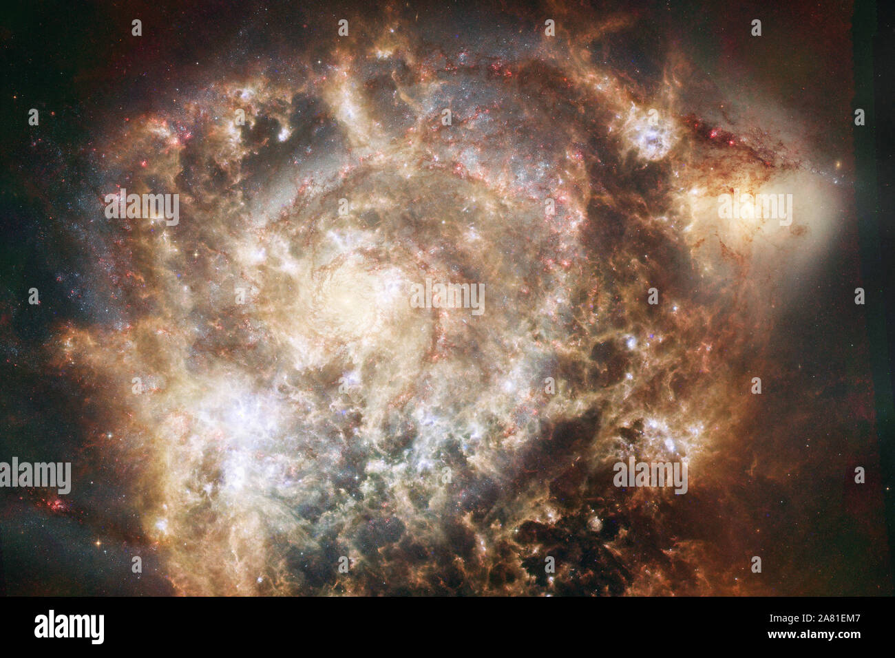 Universe filled with stars, nebula and galaxy. Elements of this image ...