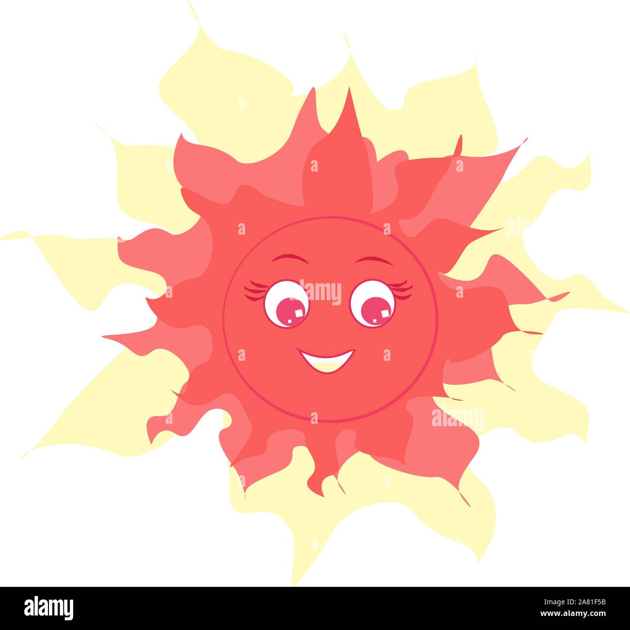 Red sun illustration Stock Vector Images - Alamy
