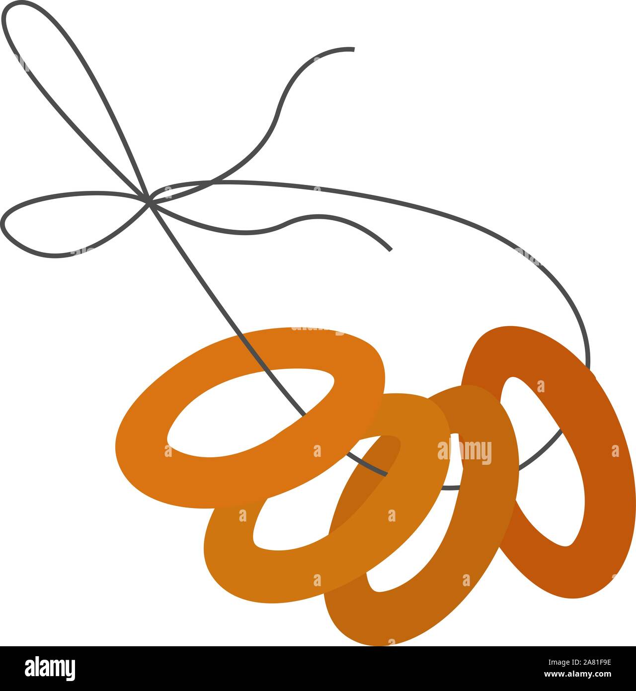 Wheat bagels Stock Vector Images - Alamy