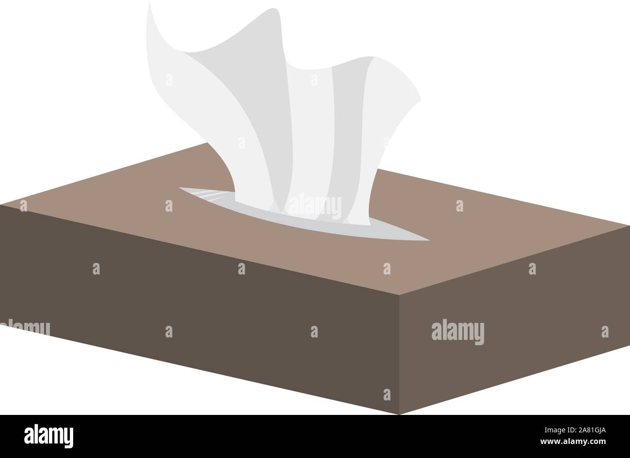 Tissue box, illustration, vector on white background Stock Vector Image ...