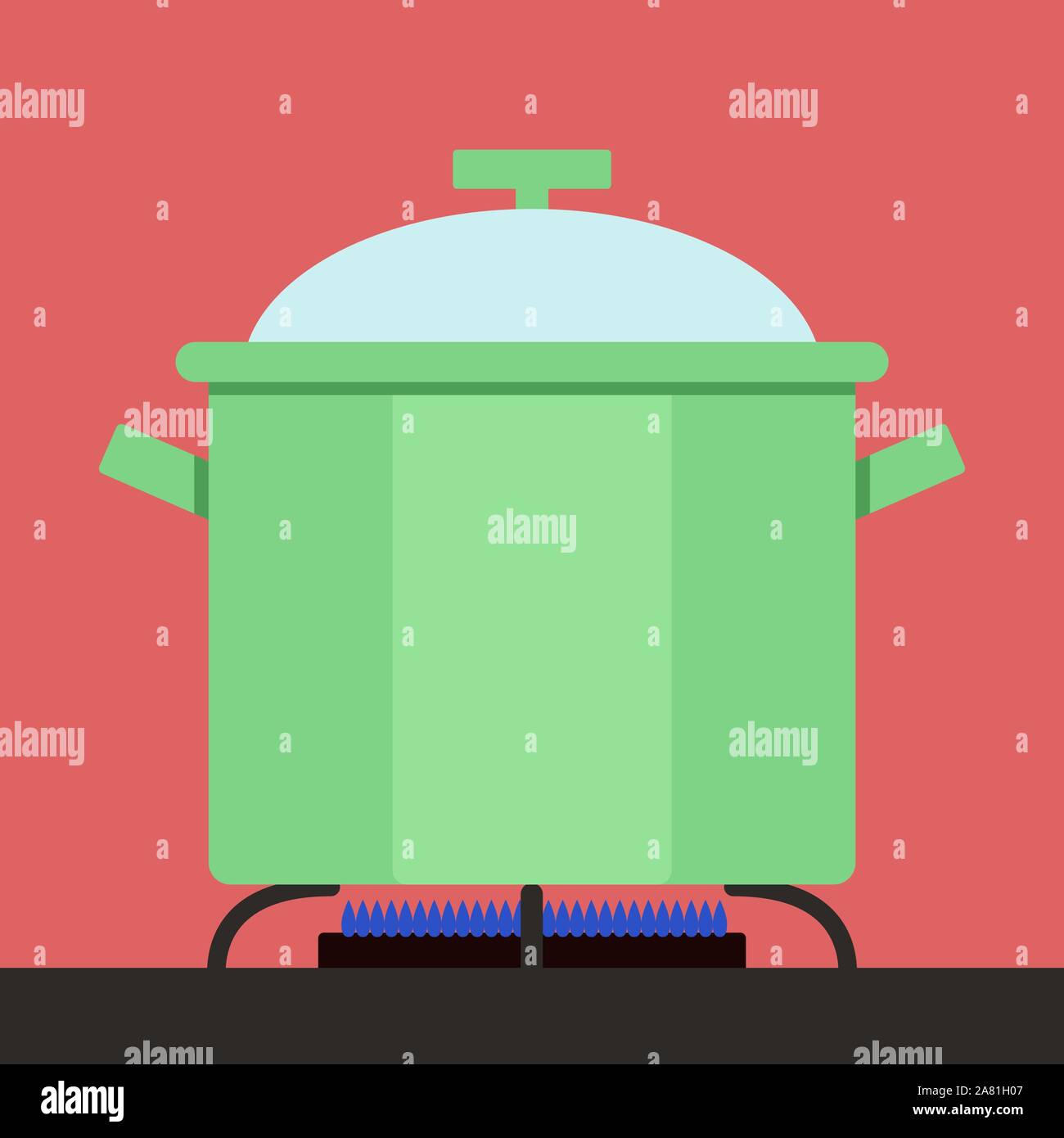 Boiling pot Stock Vector Images - Alamy