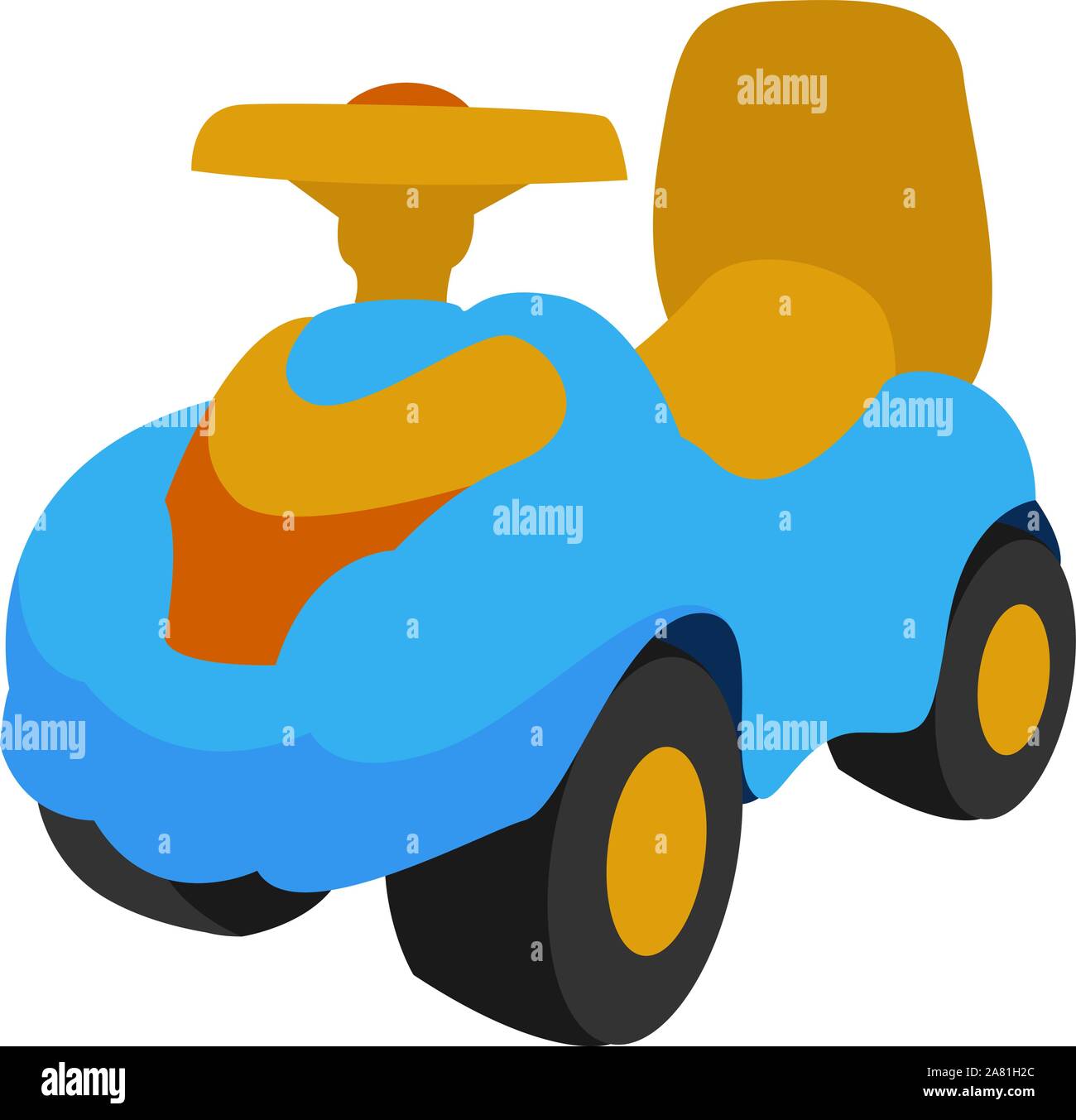 Baby car, illustration, vector on white background Stock Vector Image ...