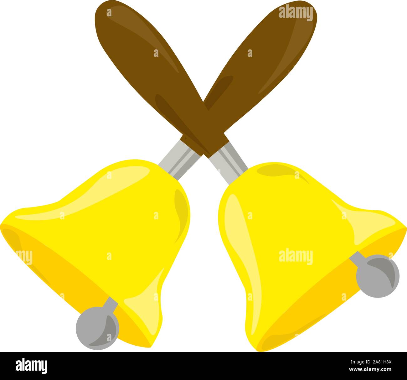 Bells, illustration, vector on white background Stock Vector Image ...