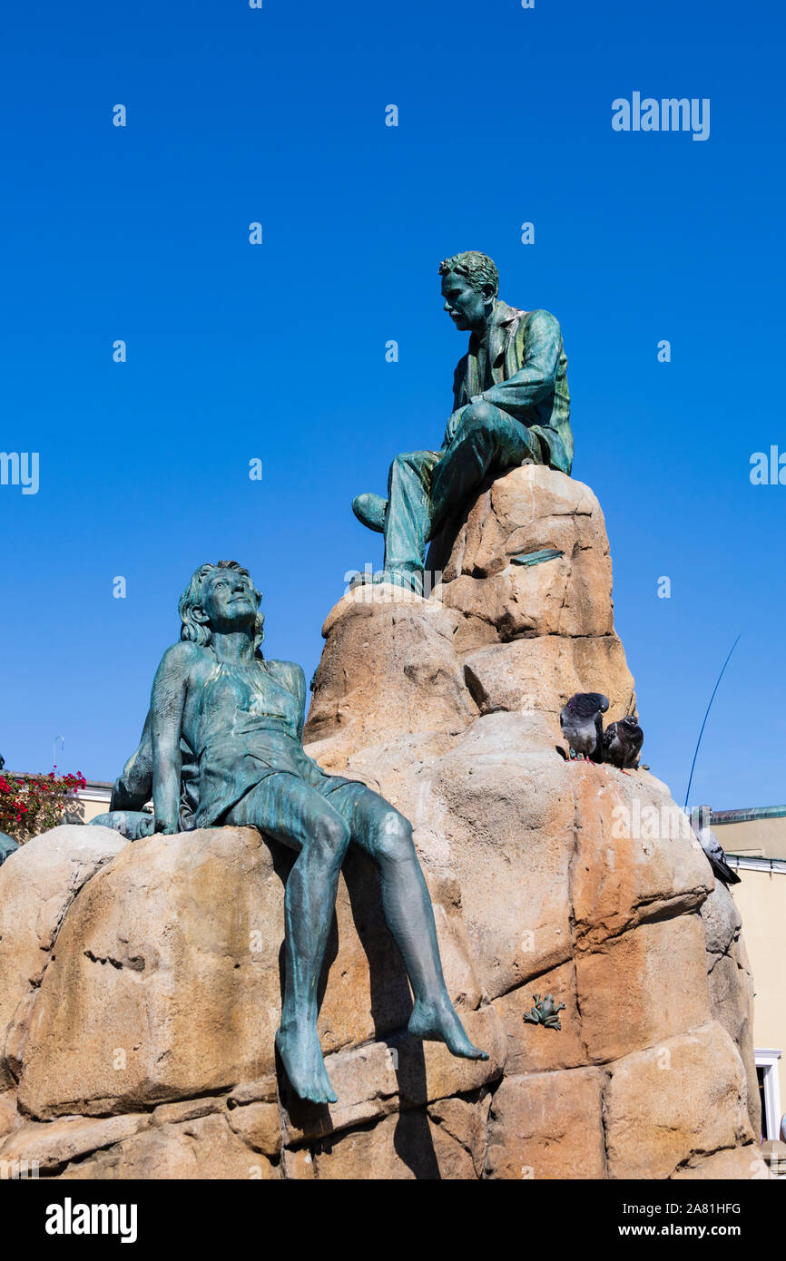 Cannery Row Monument, John Steinbeck Plaza, Monterey, California ...