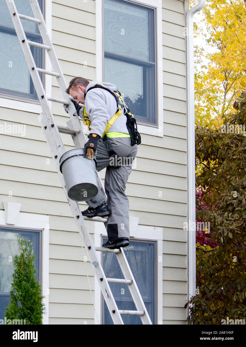 Very tall ladder hi-res stock photography and images - Alamy
