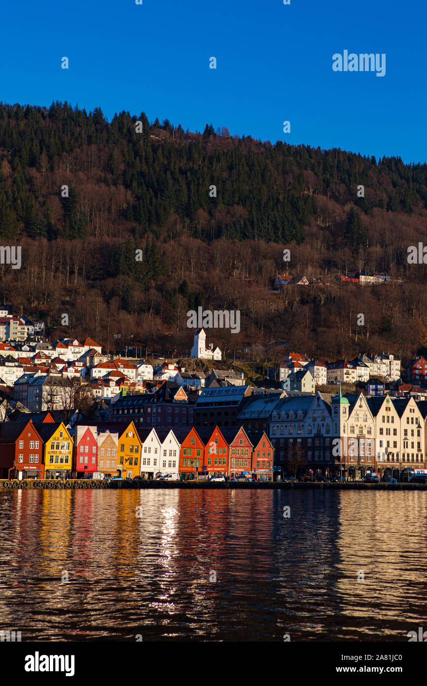 Hanseatic quarter bryggen in bergen hi-res stock photography and images ...