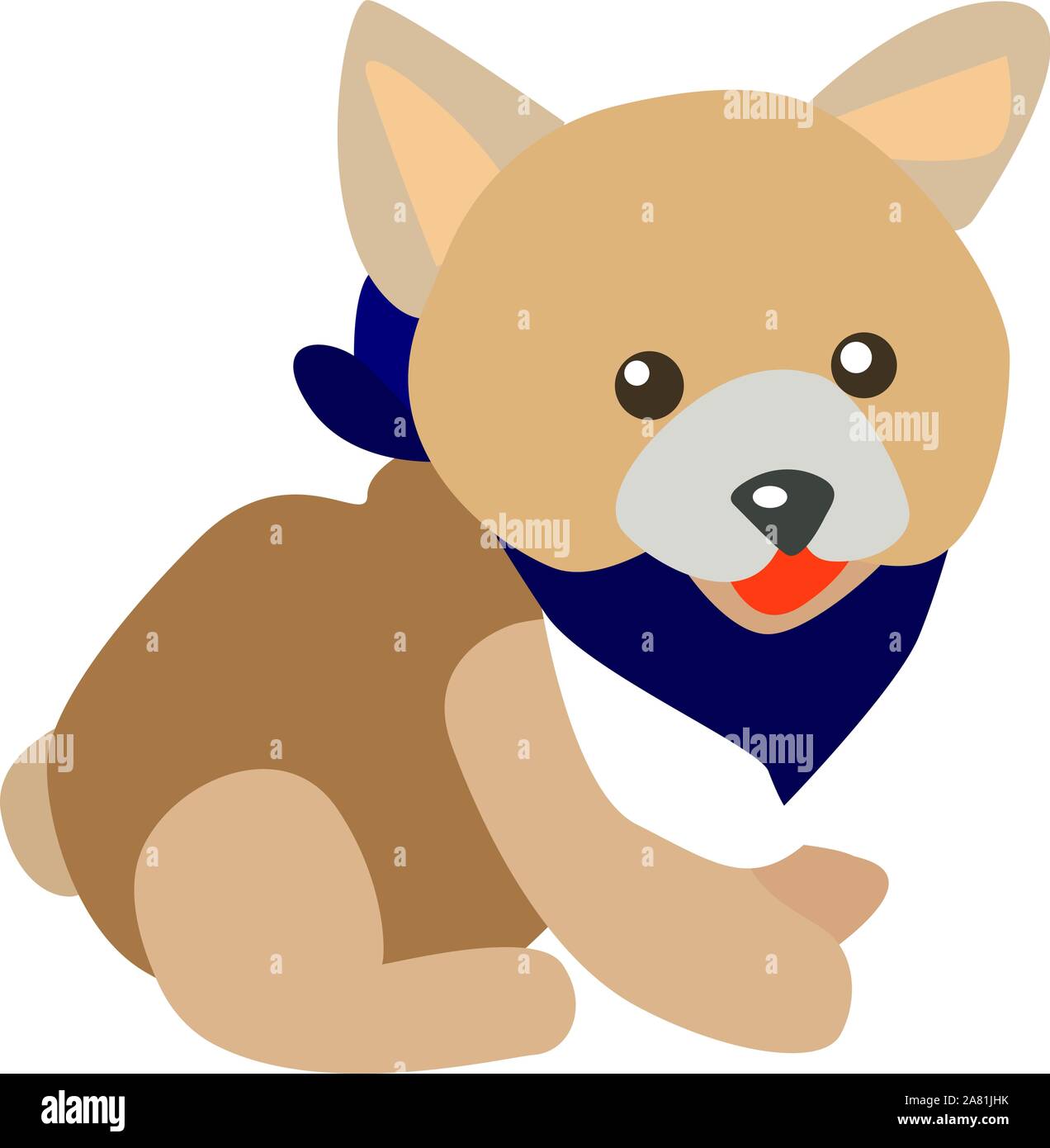 Scarf on dog Stock Vector Images - Alamy