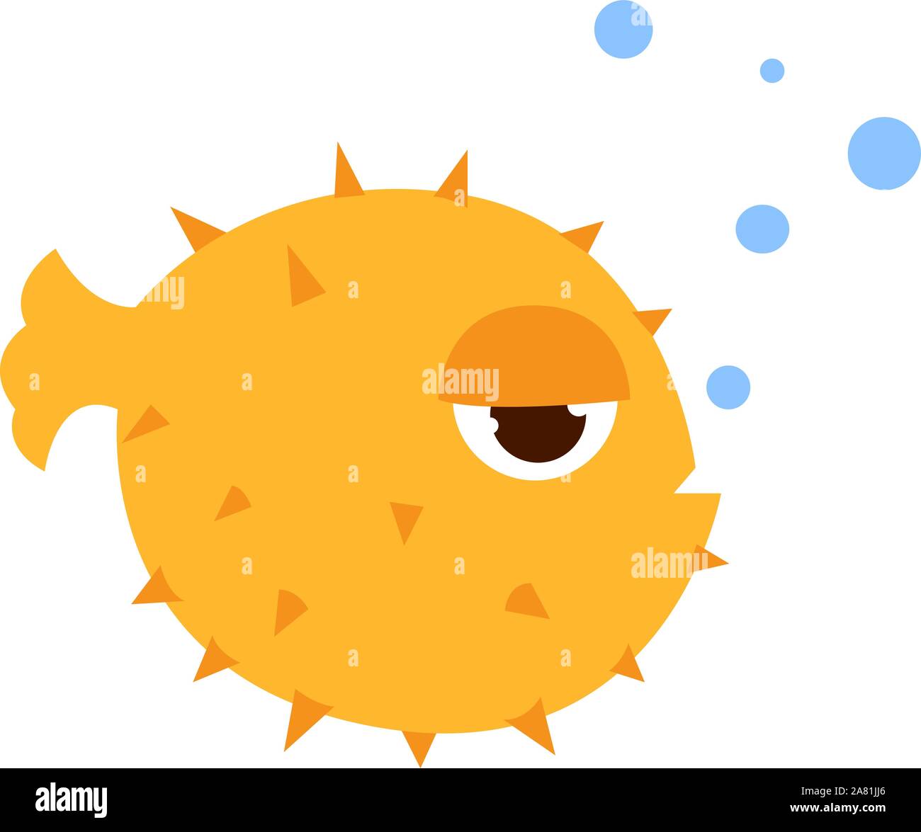 Yellow fish symbol Cut Out Stock Images & Pictures - Alamy