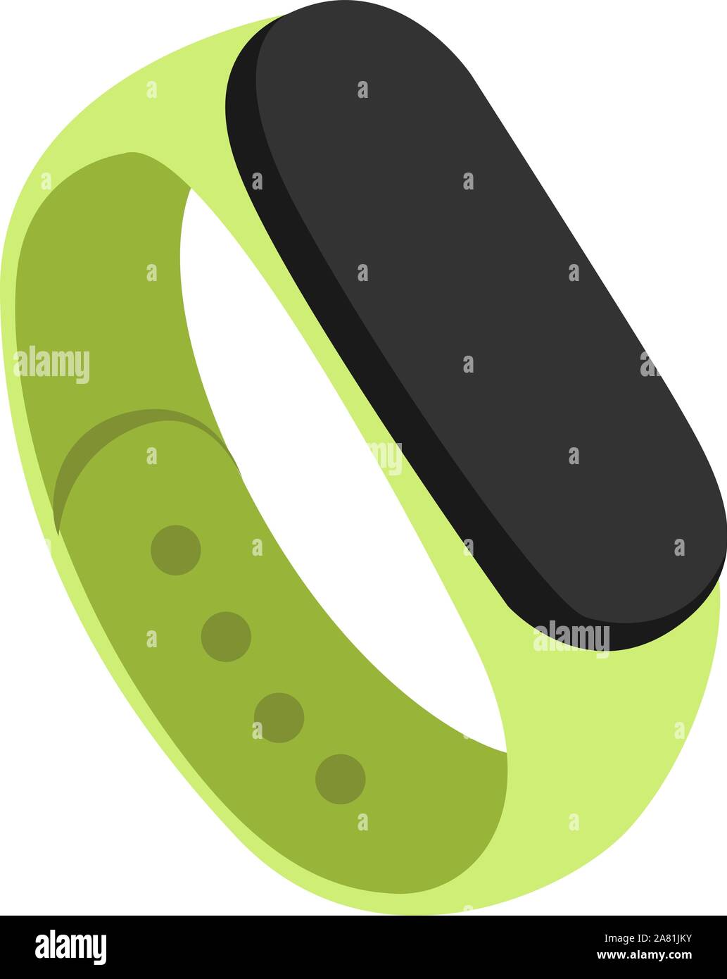 Digital watch, illustration, vector on white background Stock Vector ...