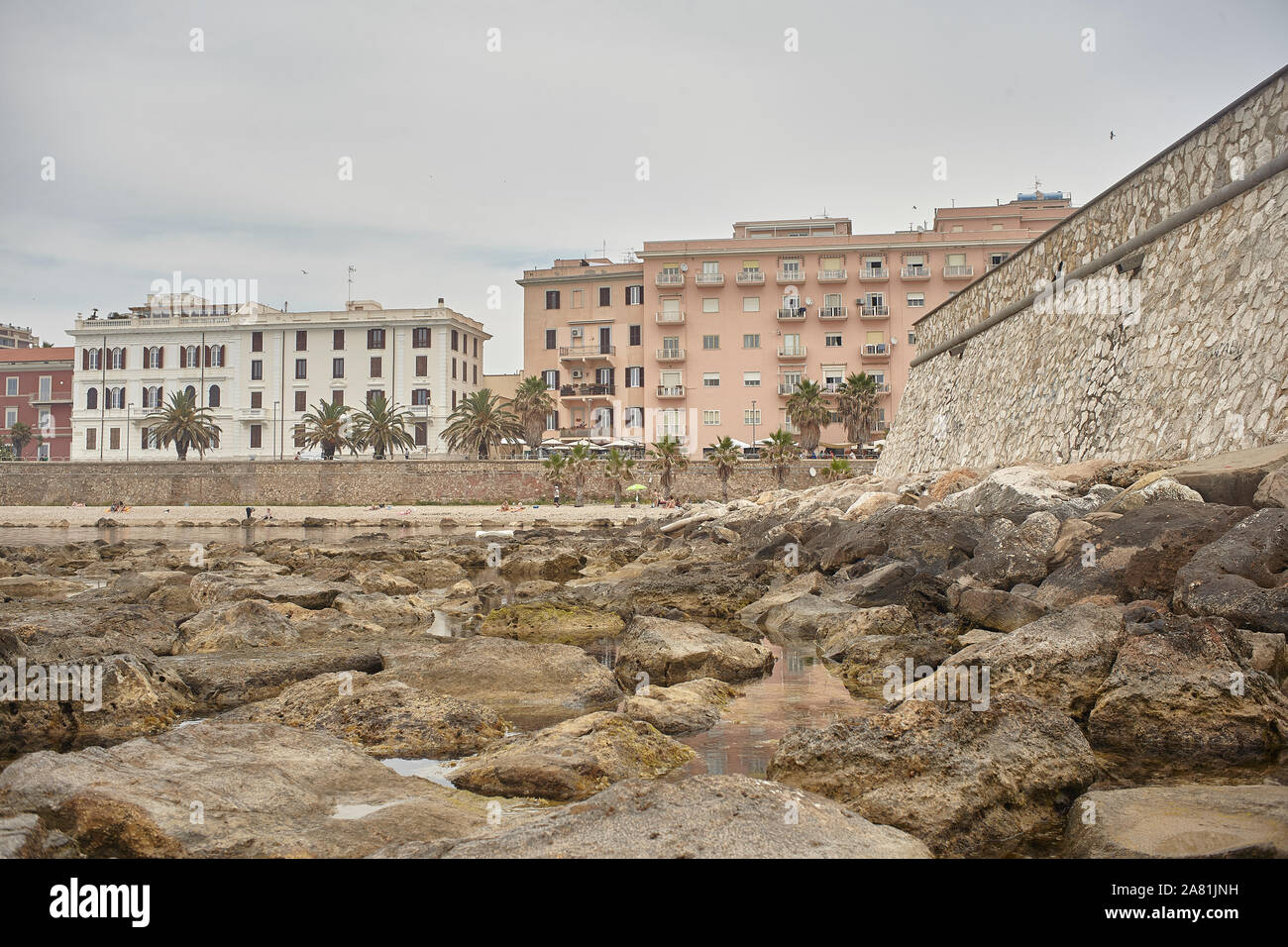 Mediterranean coastal landscape Stock Photo - Alamy
