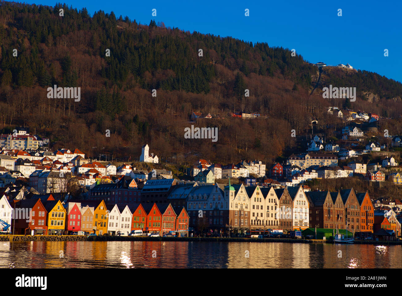 Hanseatic quarter bryggen in bergen hi-res stock photography and images ...