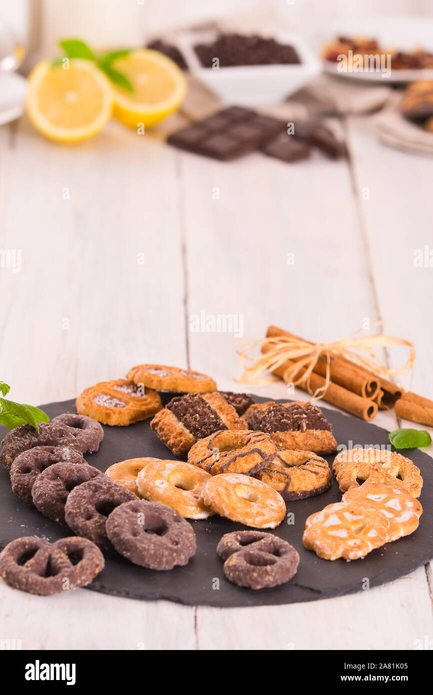 Shortcrust pastry biscuits Stock Photo - Alamy