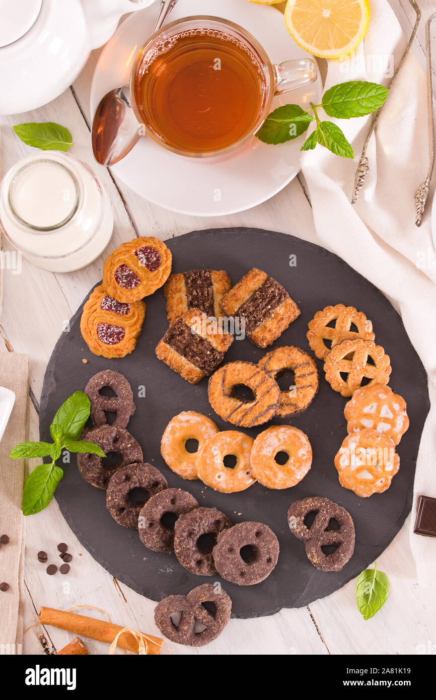 Shortcrust pastry biscuits Stock Photo - Alamy