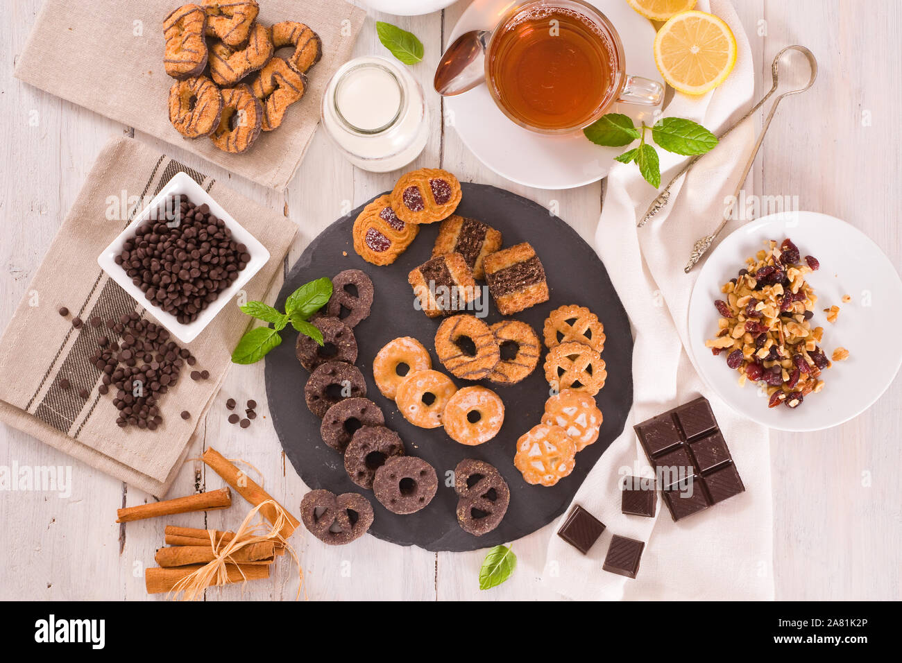 Shortcrust pastry biscuits Stock Photo - Alamy