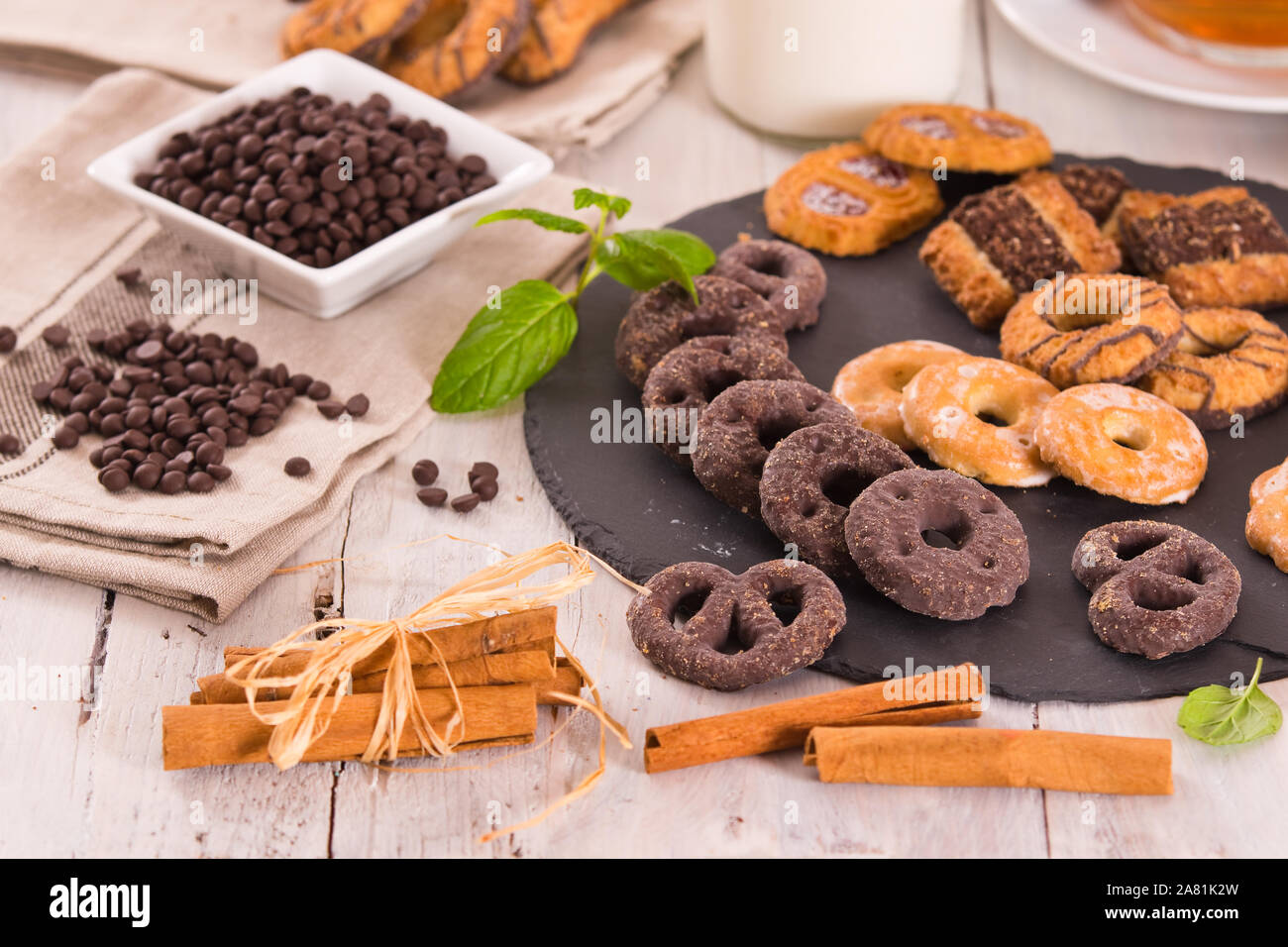Shortcrust pastry biscuits Stock Photo - Alamy