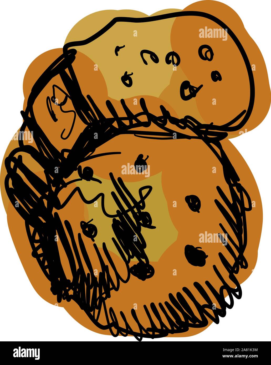 Crackers colored, illustration, vector on white background Stock Vector ...