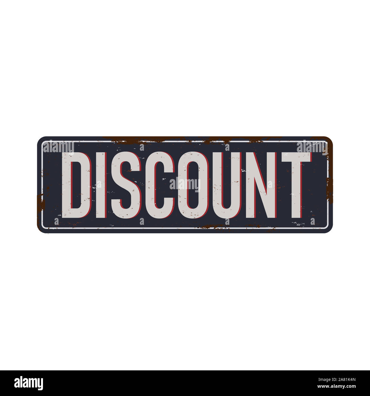 Old metal sign saying Cut Out Stock Images & Pictures - Alamy