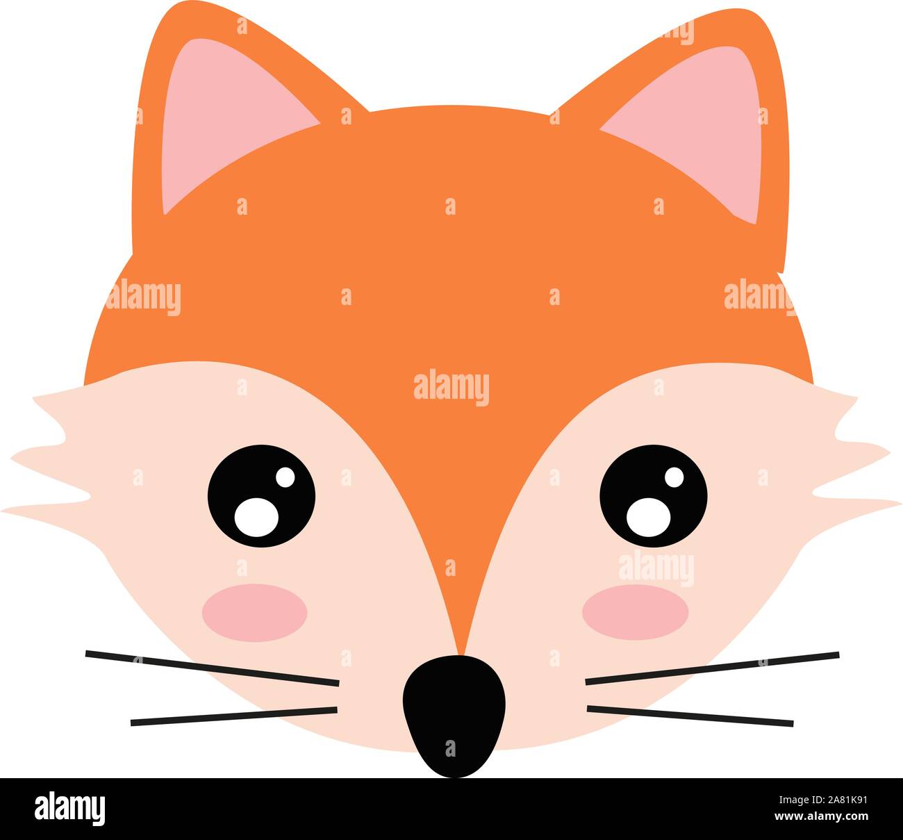 Foxs head Cut Out Stock Images & Pictures - Alamy