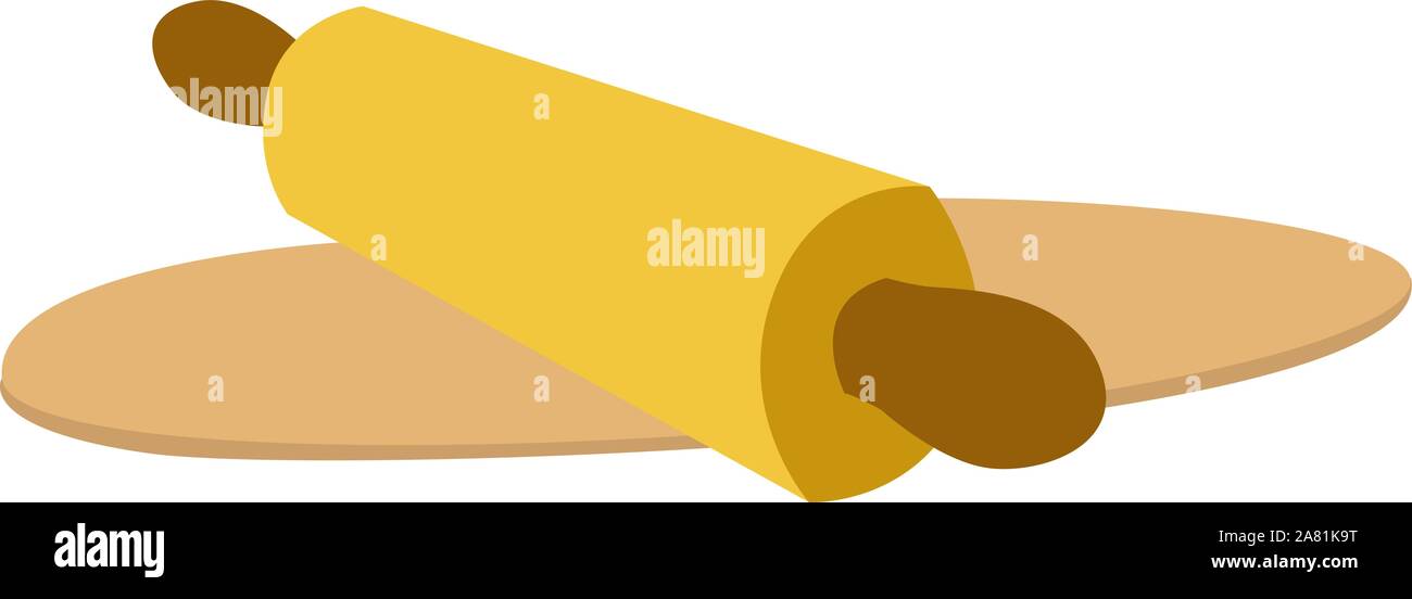 Dough, illustration, vector on white background Stock Vector Image ...