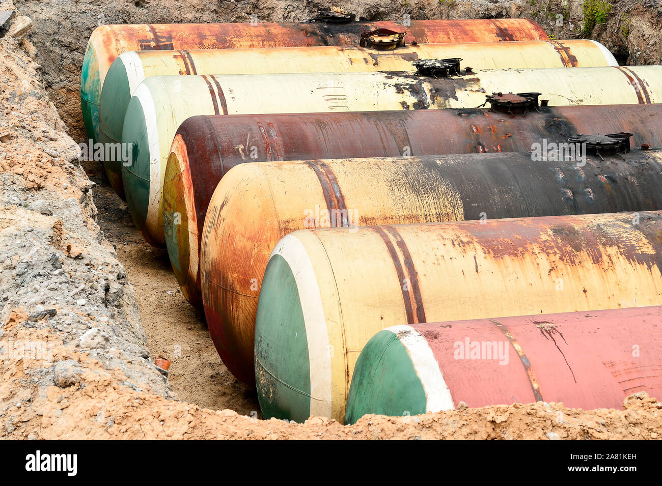 Underground fuel tanks hi-res stock photography and images - Alamy