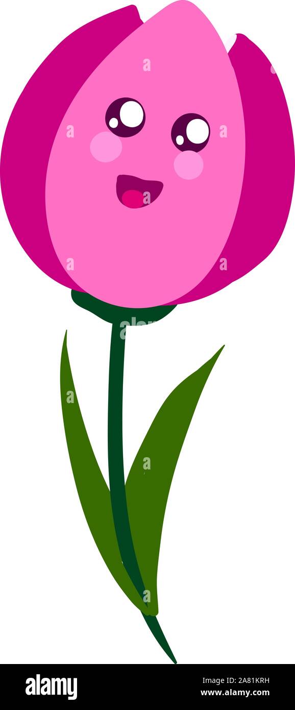 Abstract tulip illustration Cut Out Stock Images & Pictures - Alamy