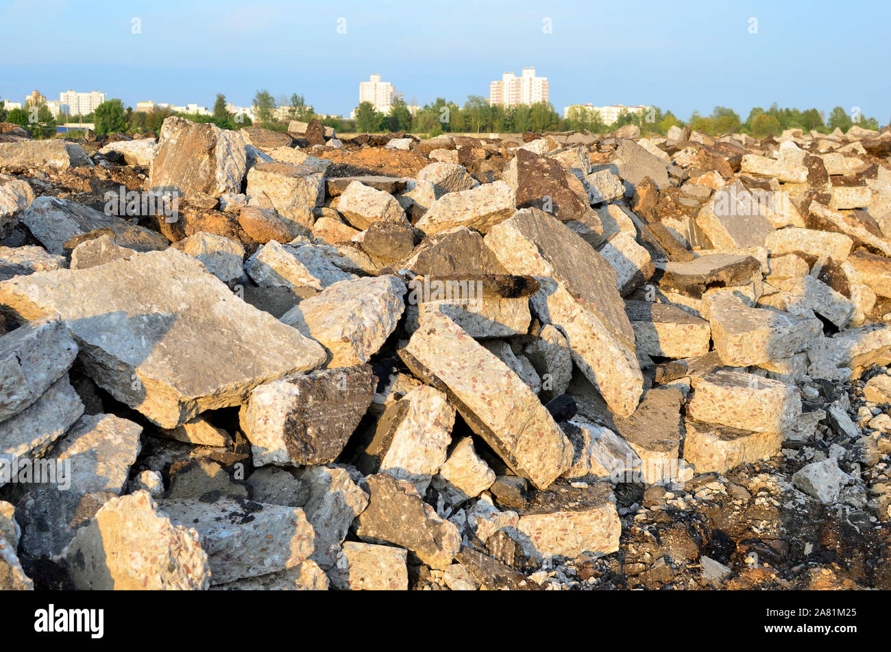 Blocks and concrete rubble from demolition hi-res stock photography and ...