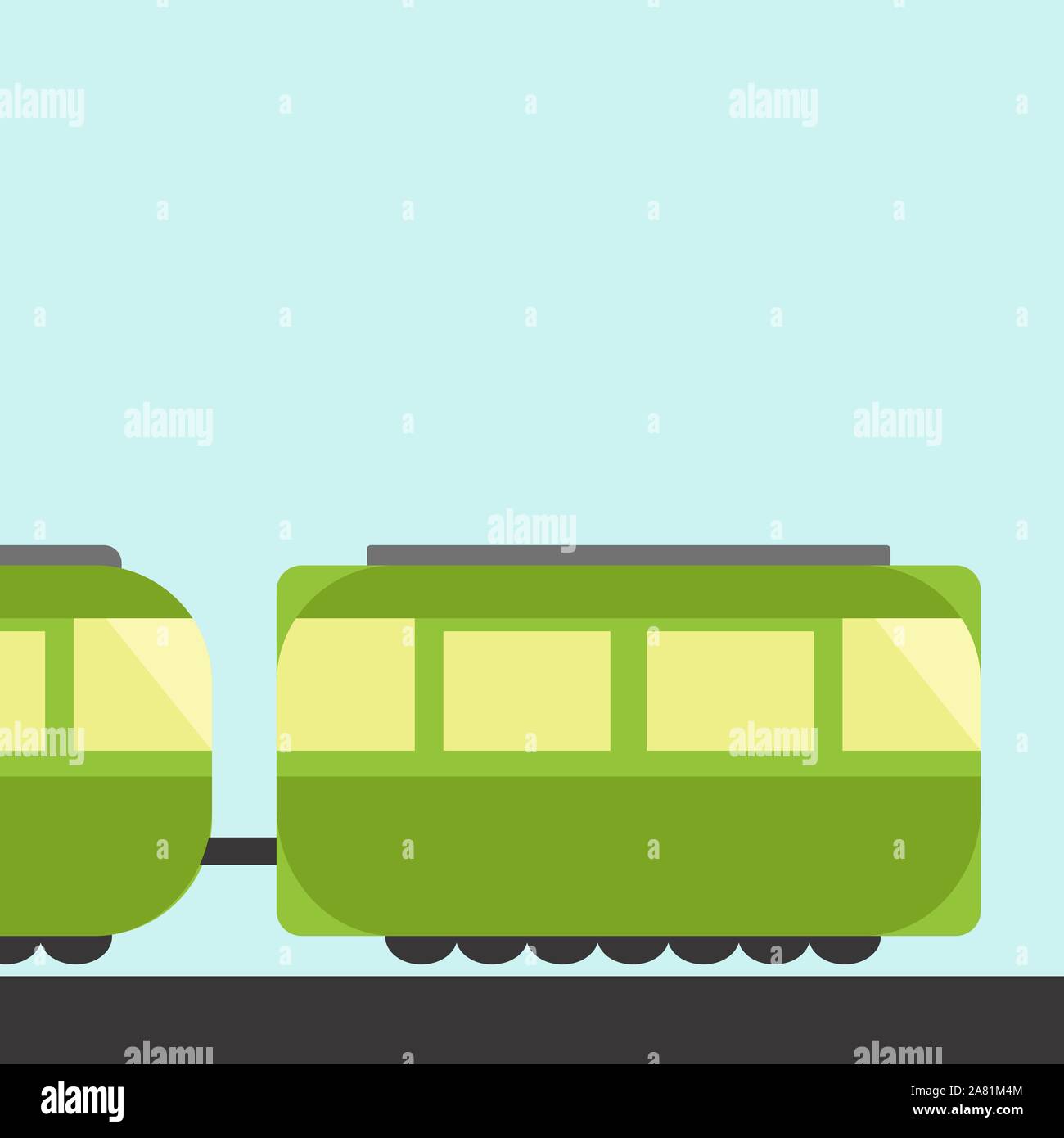 Metro train, illustration, vector on white background Stock Vector ...