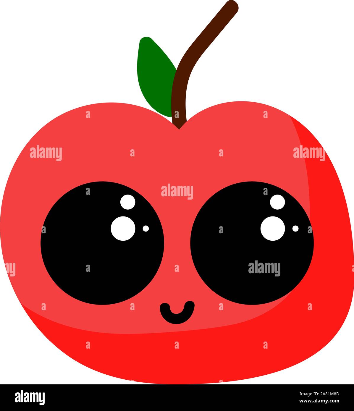 Happy apple cartoon Stock Vector Images - Alamy