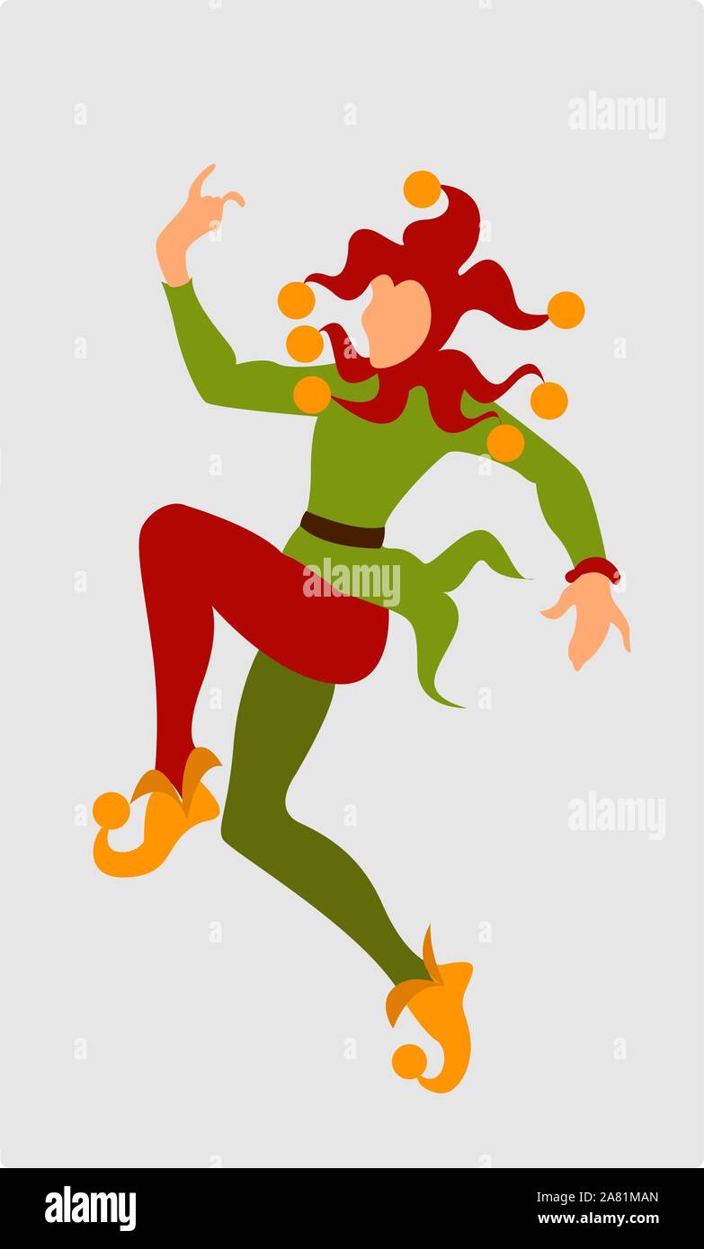 Joker, illustration, vector on white background Stock Vector Image ...