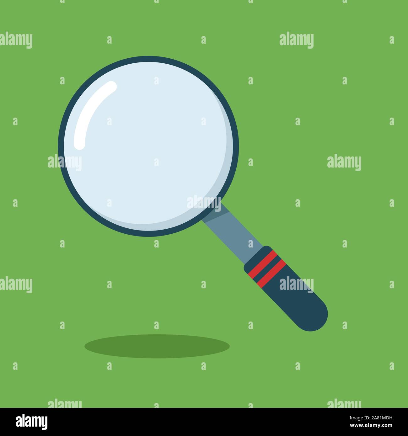 Magnifier illustration hi-res stock photography and images - Alamy