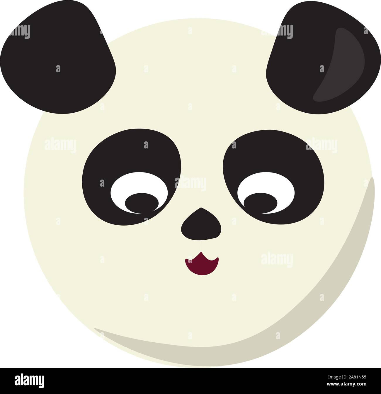 Pandas head, illustration, vector on white background Stock Vector ...