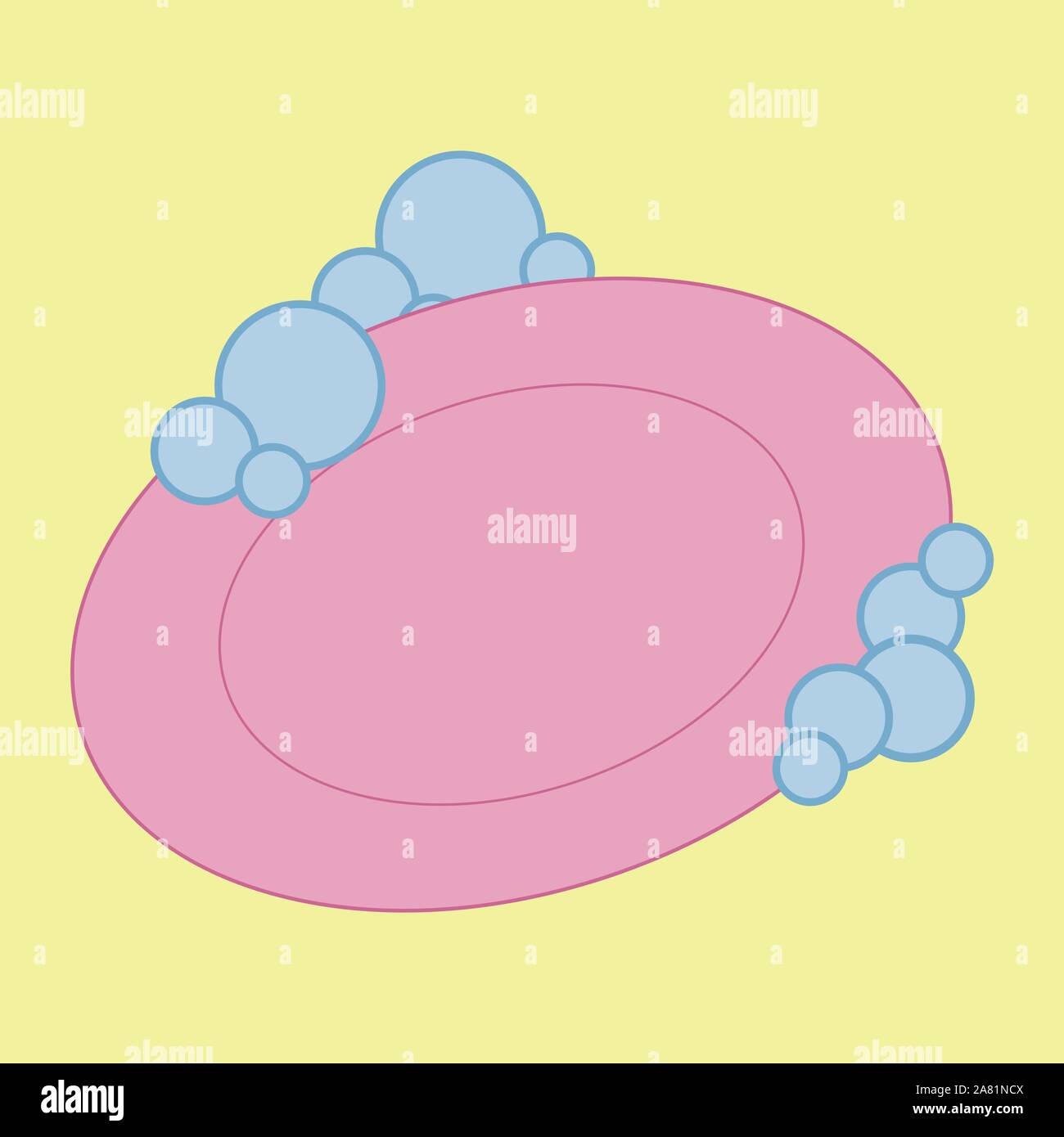 Pink bar of soap Stock Vector Images - Alamy