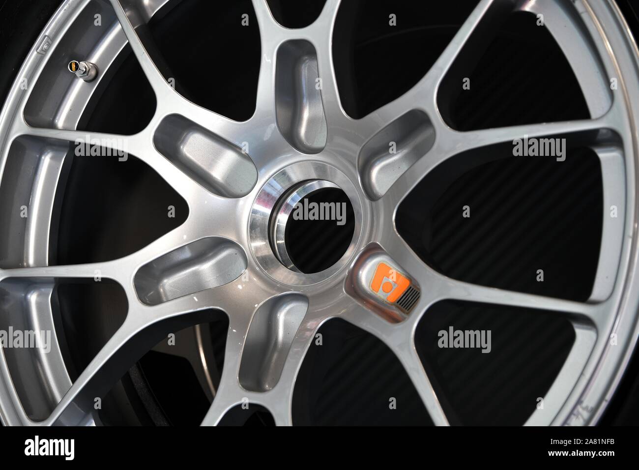 detail of alloy wheels. macro shot Stock Photo - Alamy
