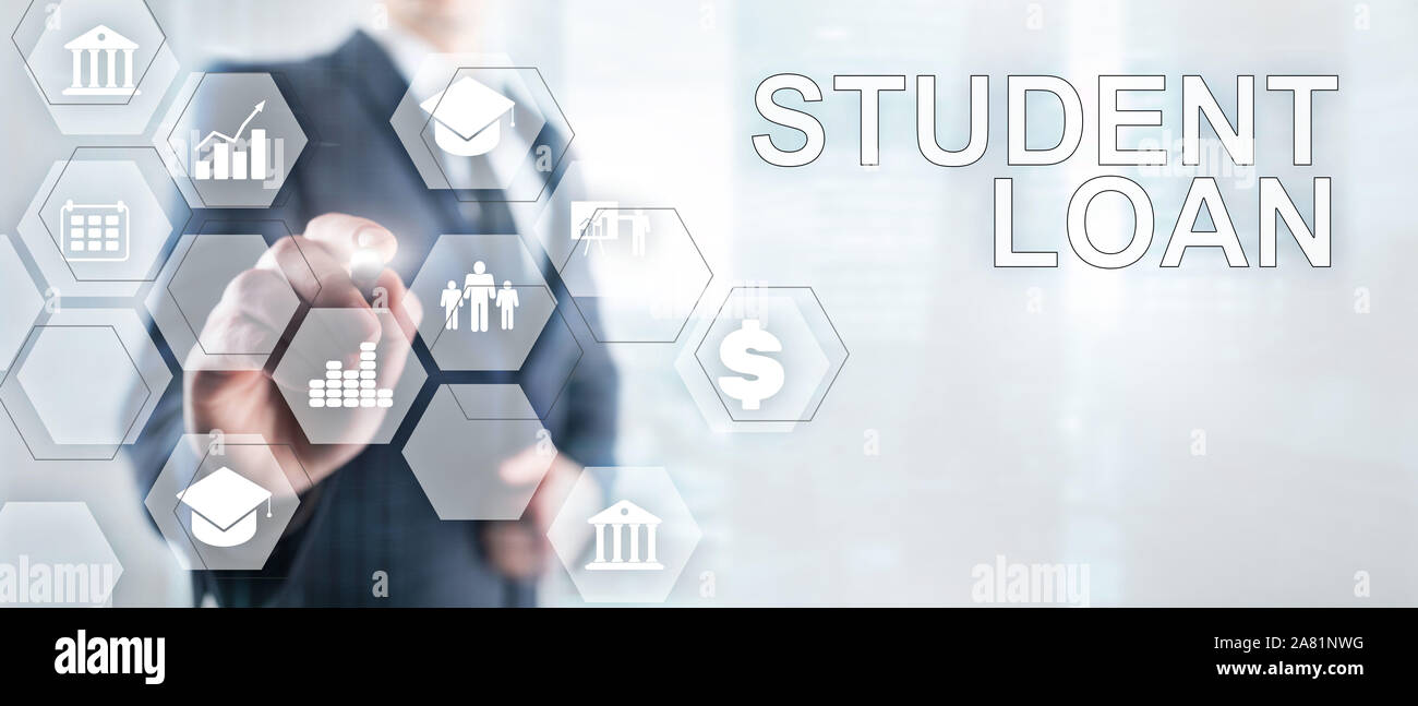 Education costs concept. Financial student background Stock Photo - Alamy
