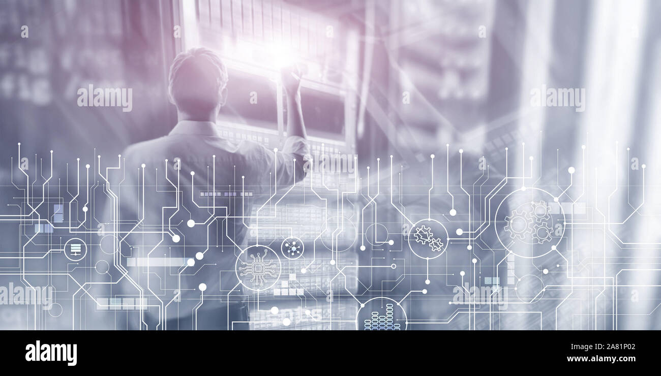 Schematic electronic draft server room information communication ...