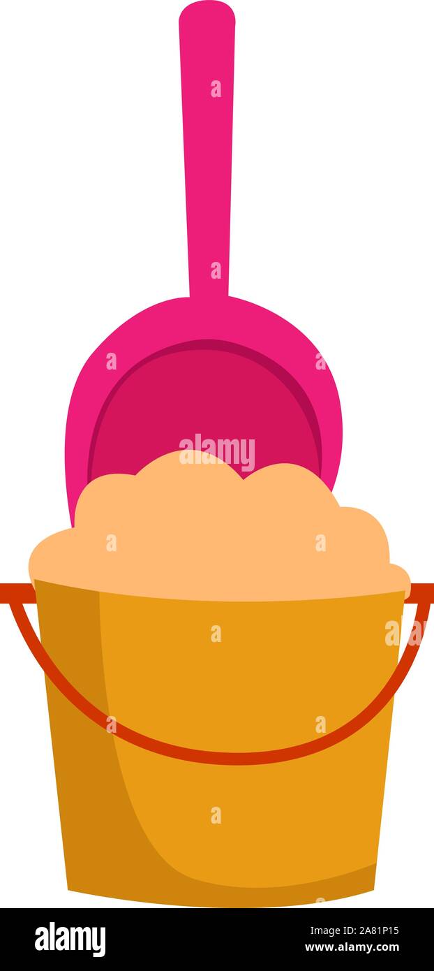 Sandbox, illustration, vector on white background Stock Vector Image ...