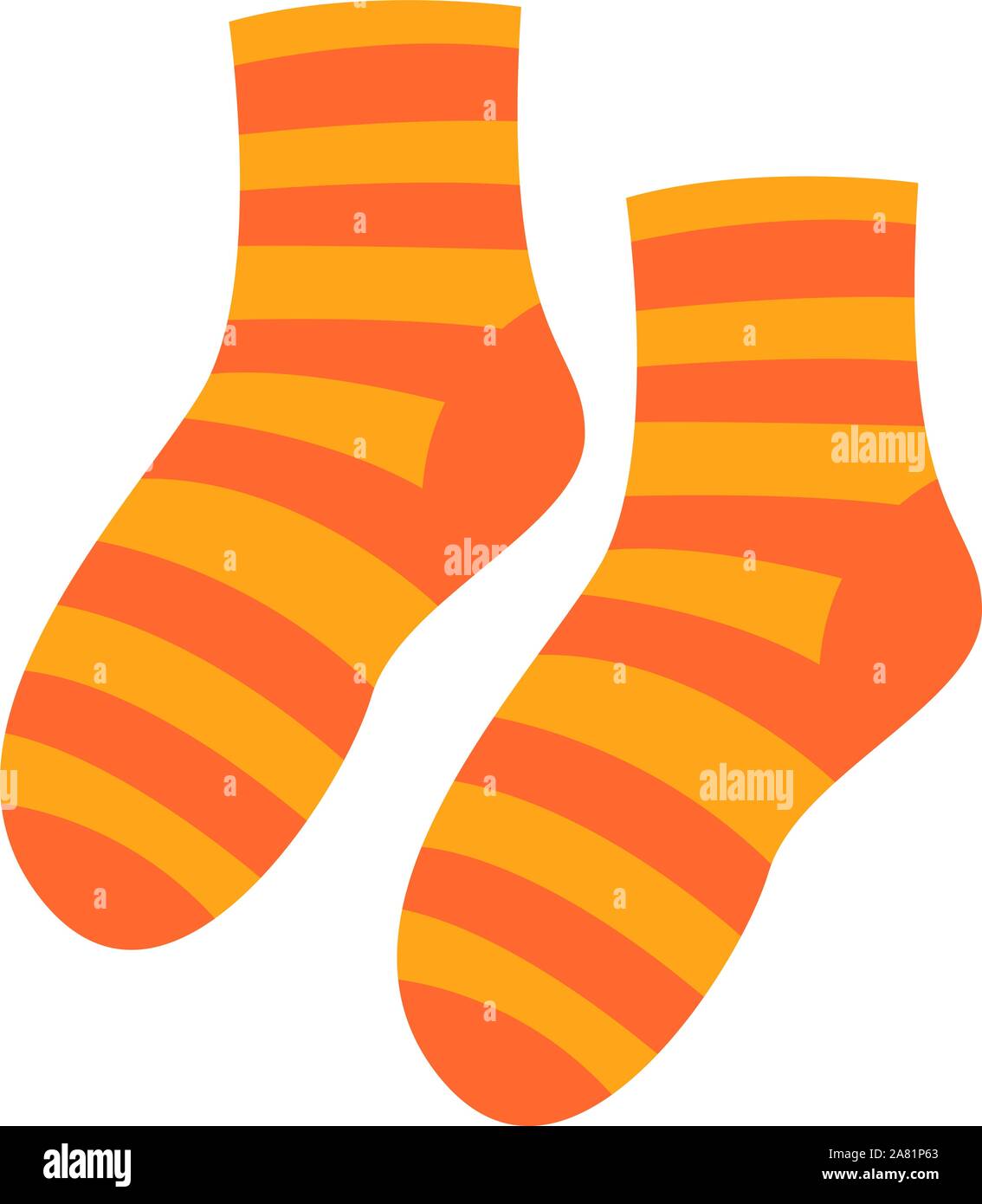 Striped Socks Clip Art