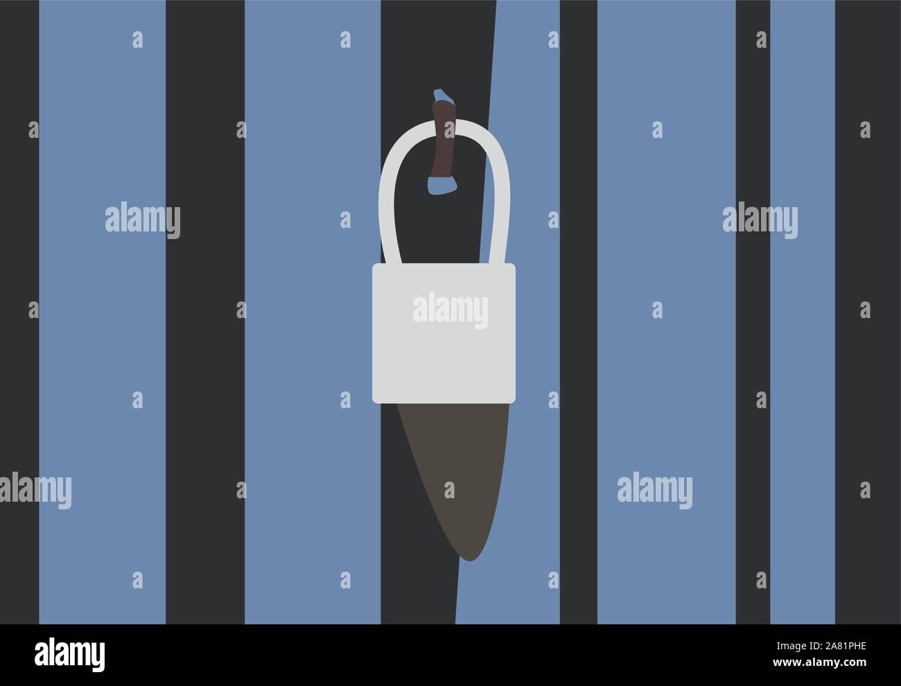 Lock pad, illustration, vector on white background Stock Vector Image ...