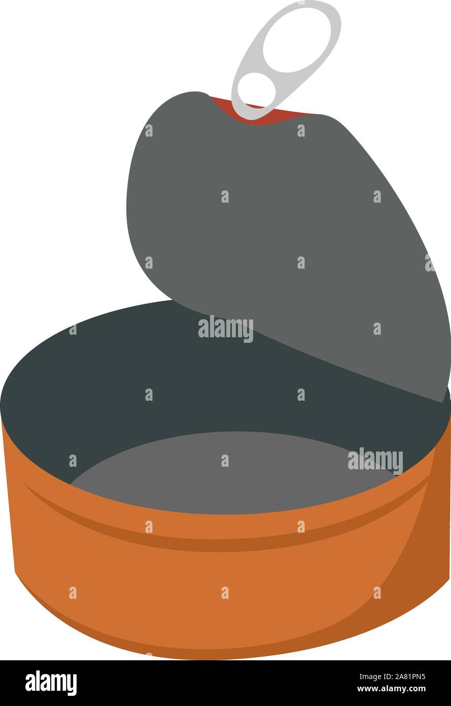 Tin, illustration, vector on white background Stock Vector Image & Art ...