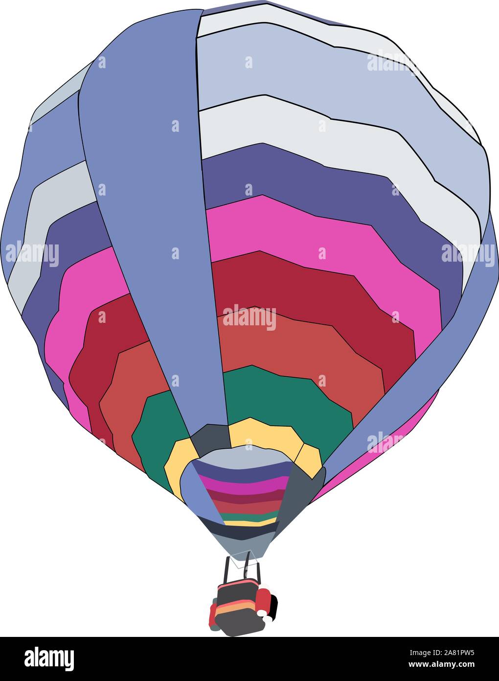 Hot air balloon cartoon illustration hi-res stock photography and ...