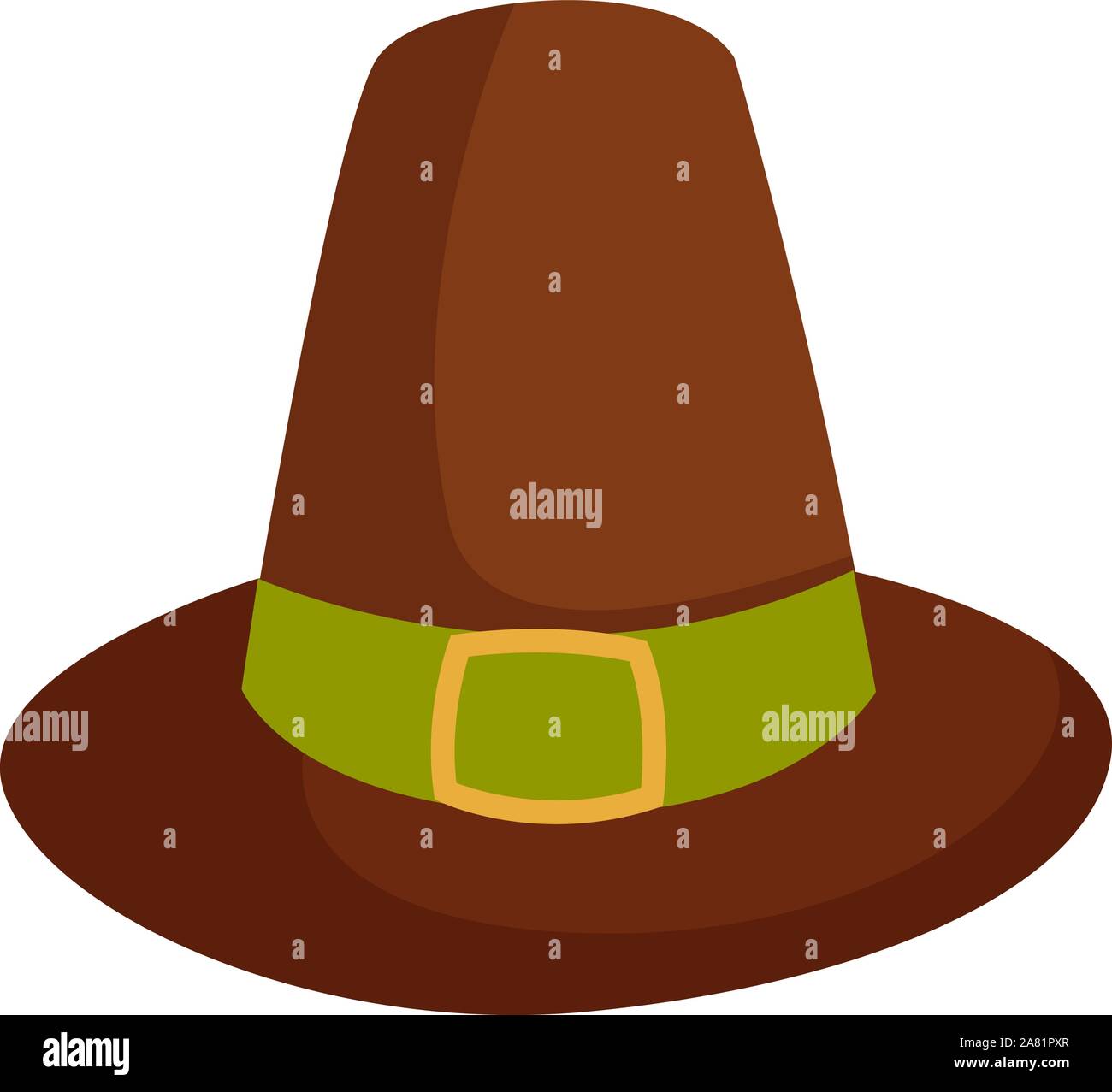 Wizard hat, illustration, vector on white background Stock Vector Image ...